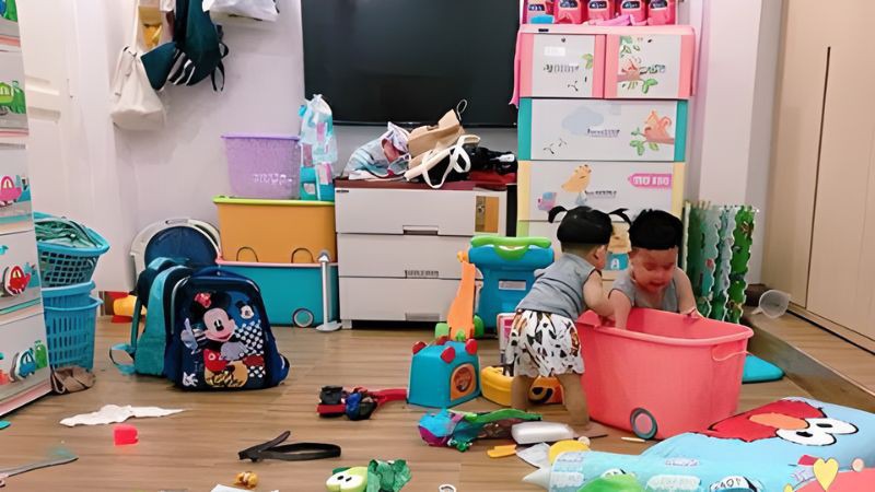 Bố mẹ nên để cho trẻ bày bừa tự do, hay nên dọn dẹp gọn gàng ...